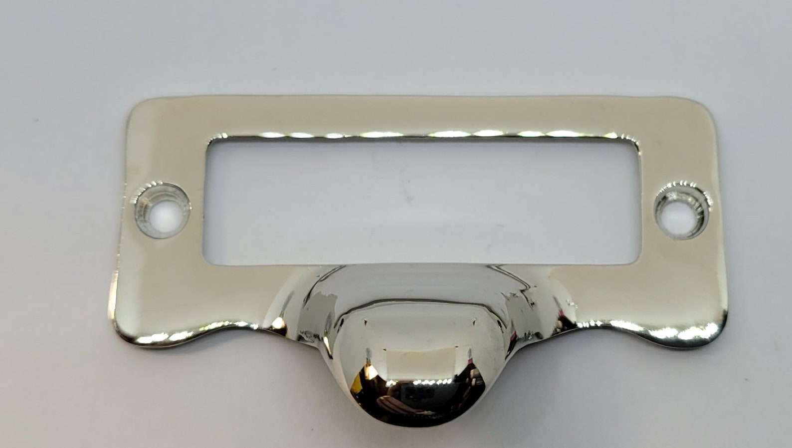 Solid Brass File Cabinet Card Holder Pull Label Tag Antique Vintage ...