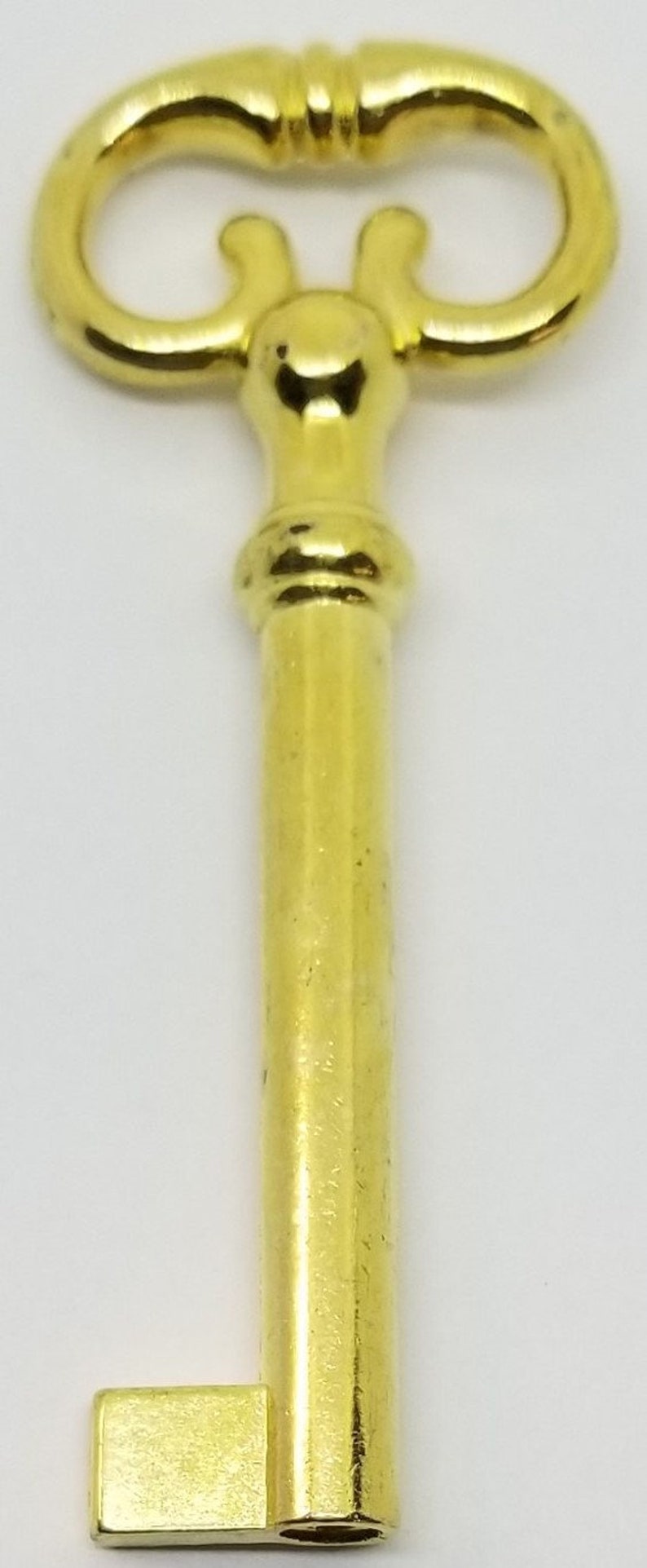 Blank Skeleton Key Brass Plated Die Cast Zinc Antique Vintage | Etsy ...