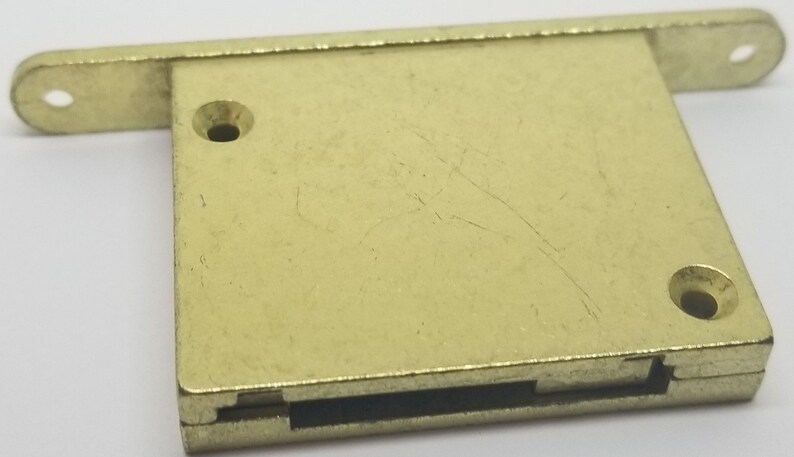 CHEST Lid LOCK SET Brass Plated Steel Full Mortise large key | Etsy