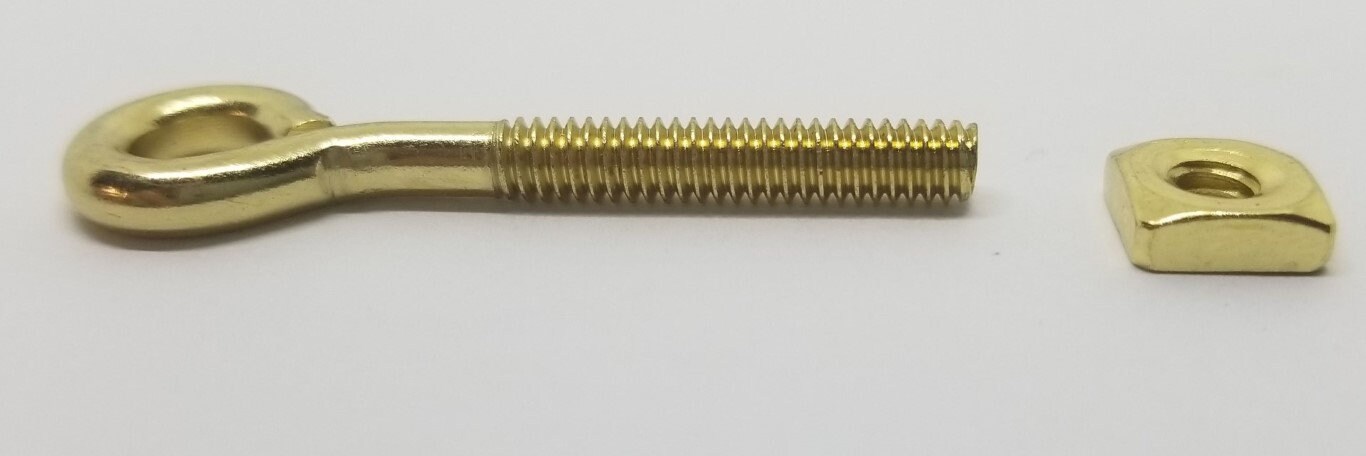 POLISHED BRASS Eyebolt Eyelet Post for Bail Pull Handle Drop Hook Hole ...