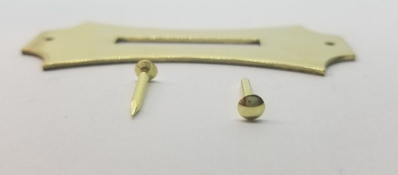 Scalloped Stamped Brass Coin Slot Cover Bank Money Box Jewelry Hole ...