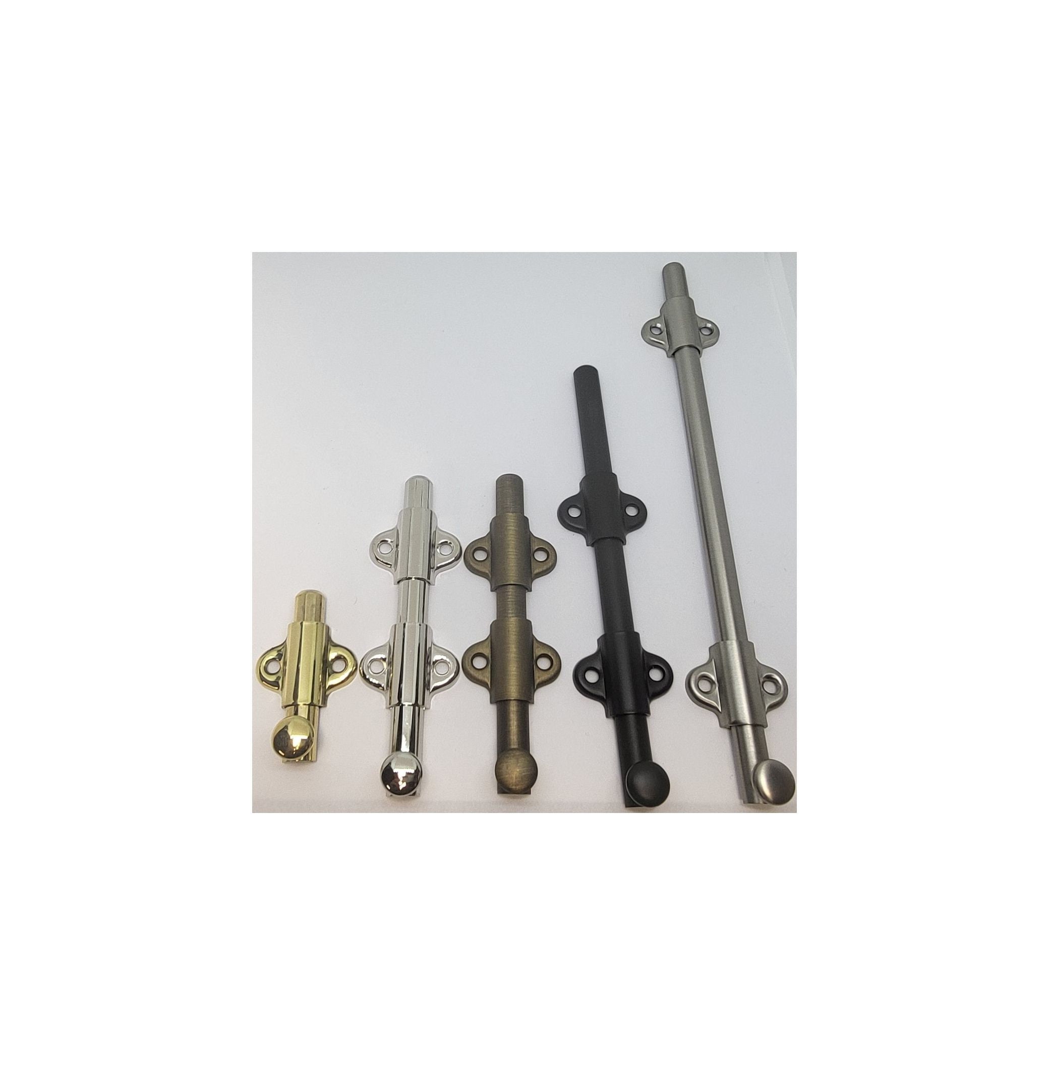 Small 3/8" Half Rod Heavy Duty Surface Bolt Latch Slide Lock Latch ...