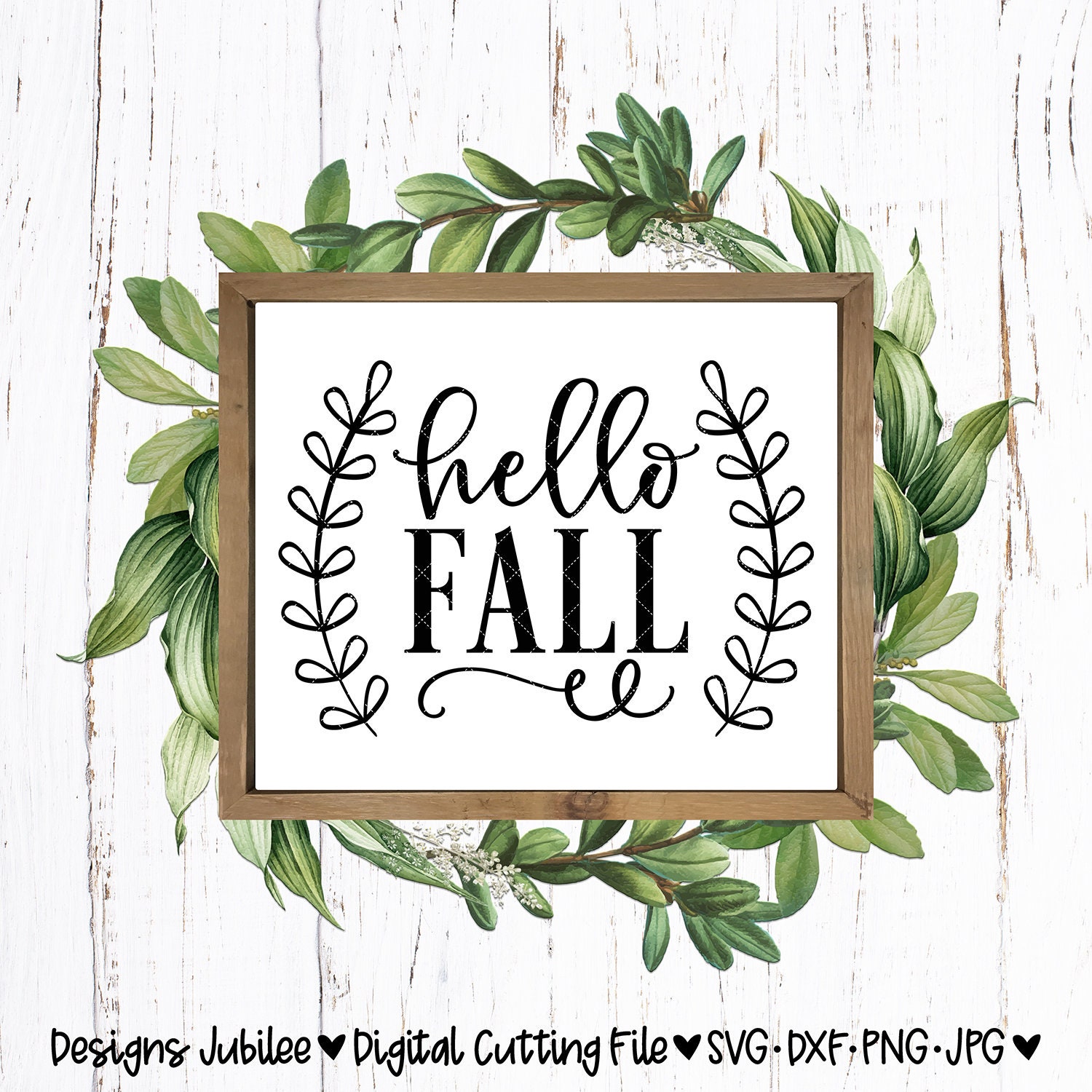 Papercraft Embellishments SVG Hello Fall Silhouette Cut Files PNG ...