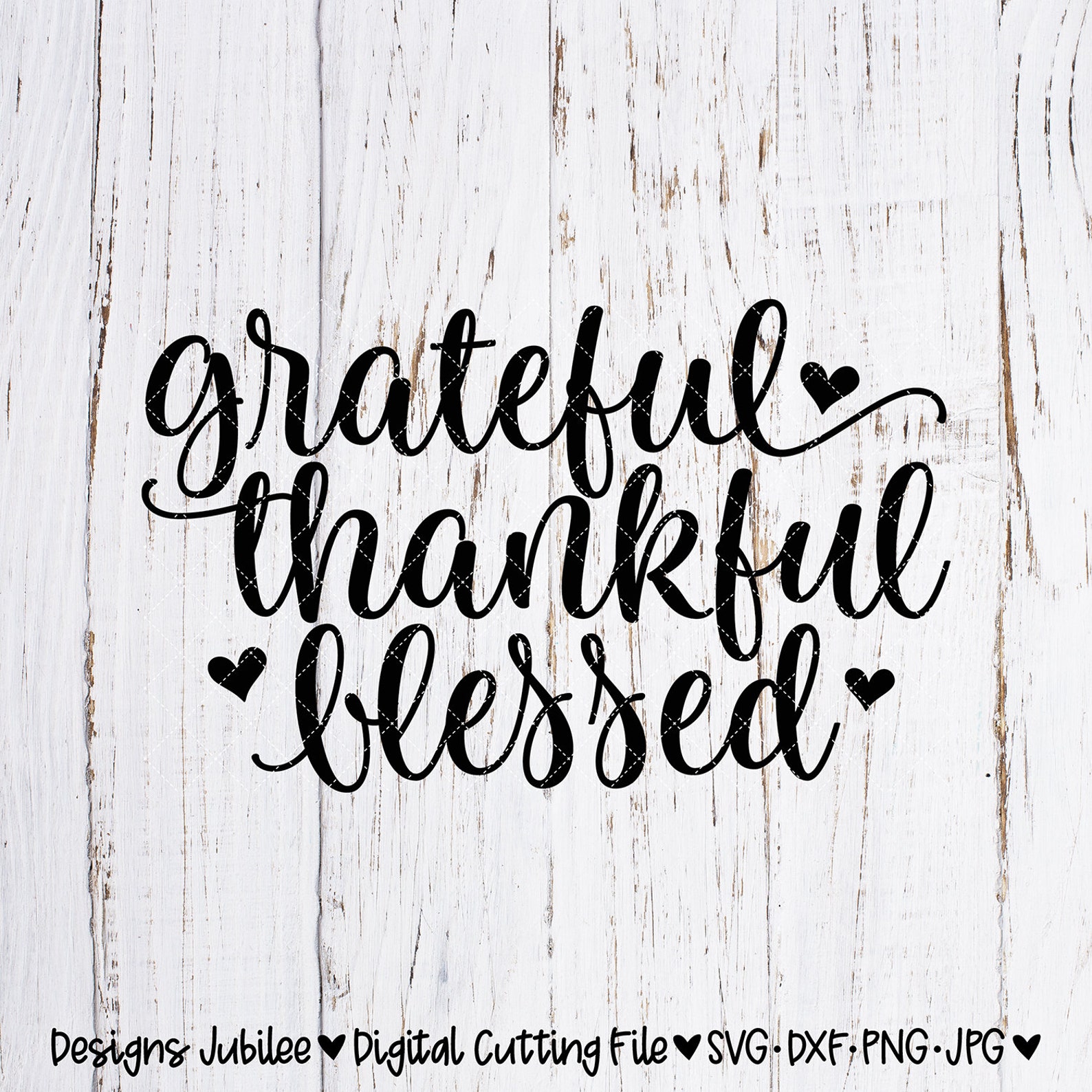 Grateful Thankful Blessed Svg File Religious Svg Prayer Svg | Etsy