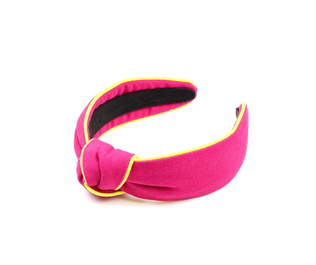 Custom Pink Knotted Headband: College Game Day Headwear - Etsy