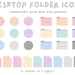 Muted Pastels Folder Icons for Mac and Windows (instant Download) - Etsy