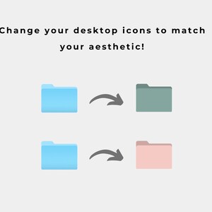 Muted Pastels Folder Icons for Mac and Windows (instant Download) - Etsy