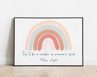 Maya Angelou Quote - Etsy
