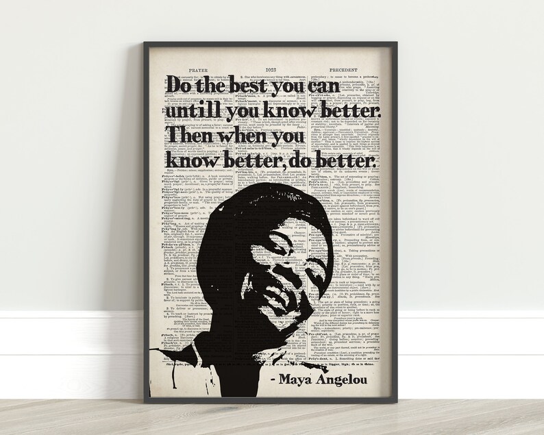 Maya Angelou Quote Printable Wall Art Inspirational Wall Art | Etsy