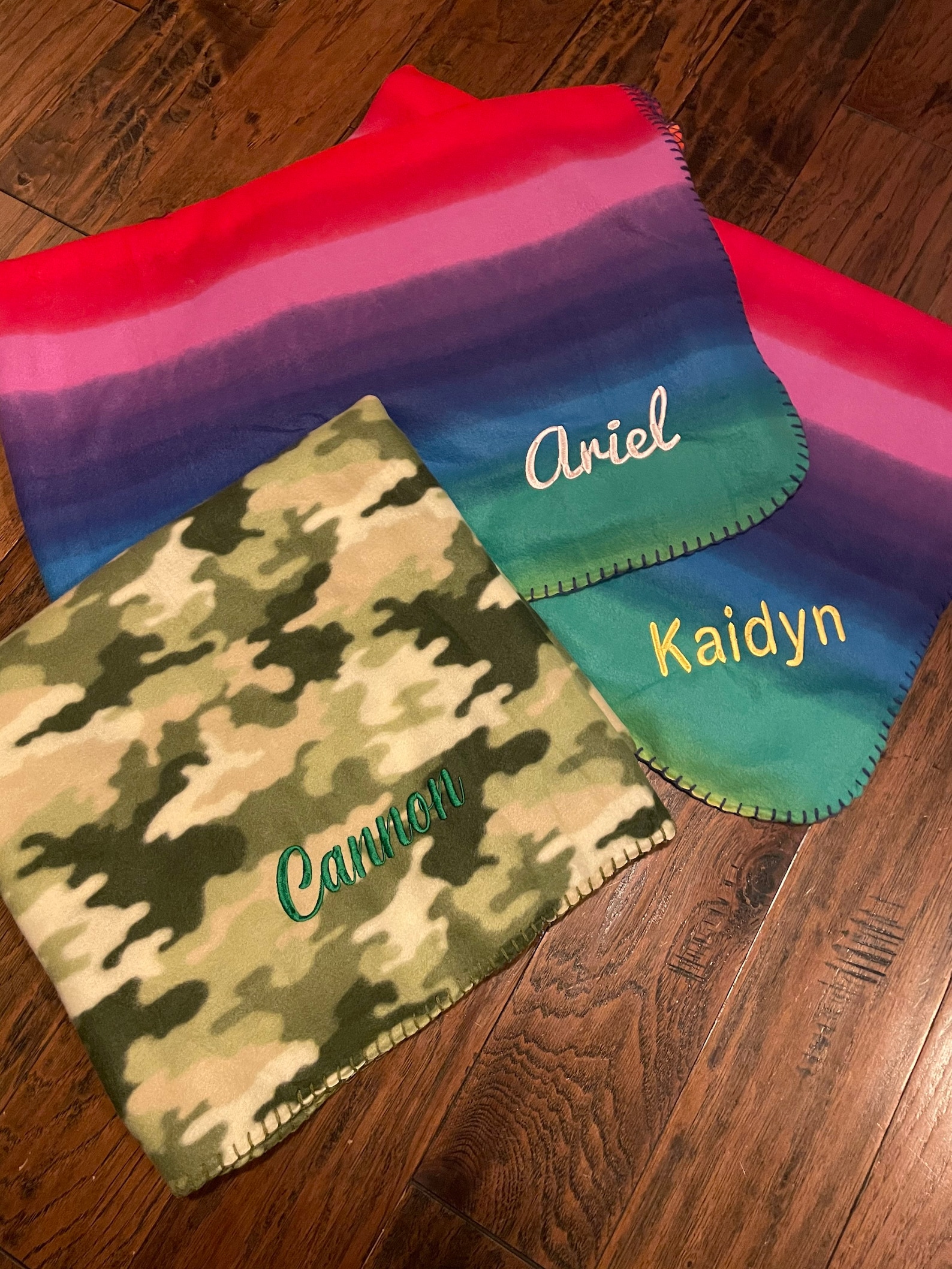 Personalized Fleece Throw Blanket Multi Colors Available Soft | Etsy