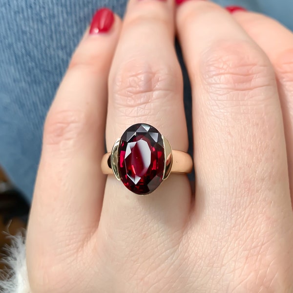 Rhodolite Ring - Etsy
