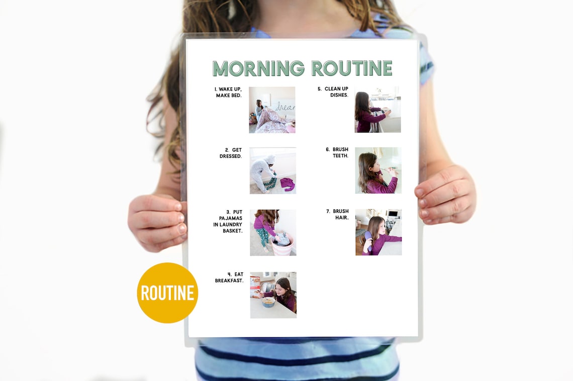 All Routine Bundle: Step by Step Visual Aid Chore Guides - Etsy