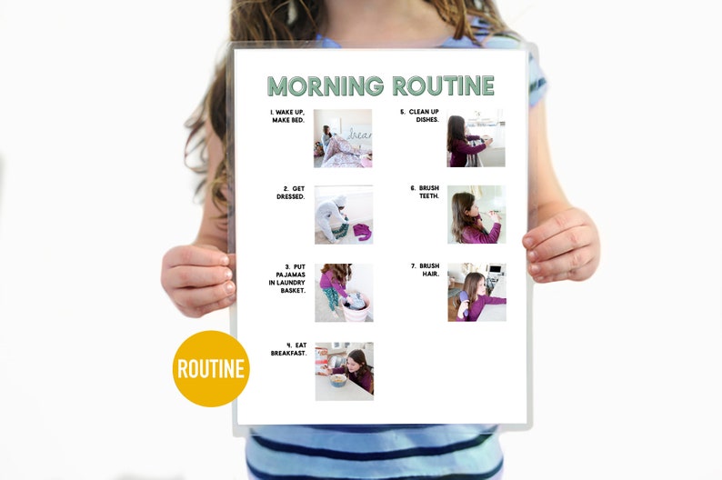 All Routine Bundle: Step by Step Visual Aid Chore Guides - Etsy