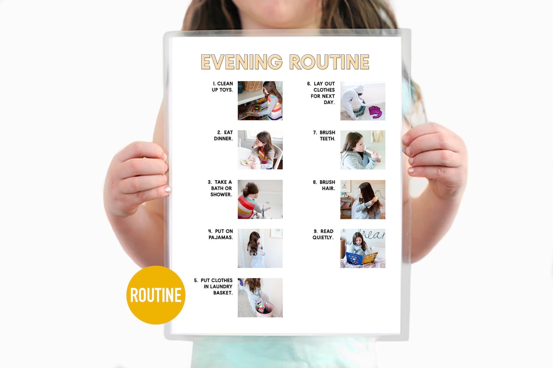 All Routine Bundle: Step by Step Visual Aid Chore Guides - Etsy