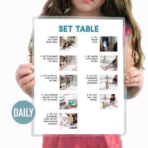 All Daily Chores Bundle: Step by Step Visual Aid Job Charts for Kids ...