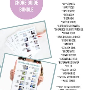 All Weekly Chore Guides Bundle: 47 Step-by-step Visual Aids for WEEKLY ...