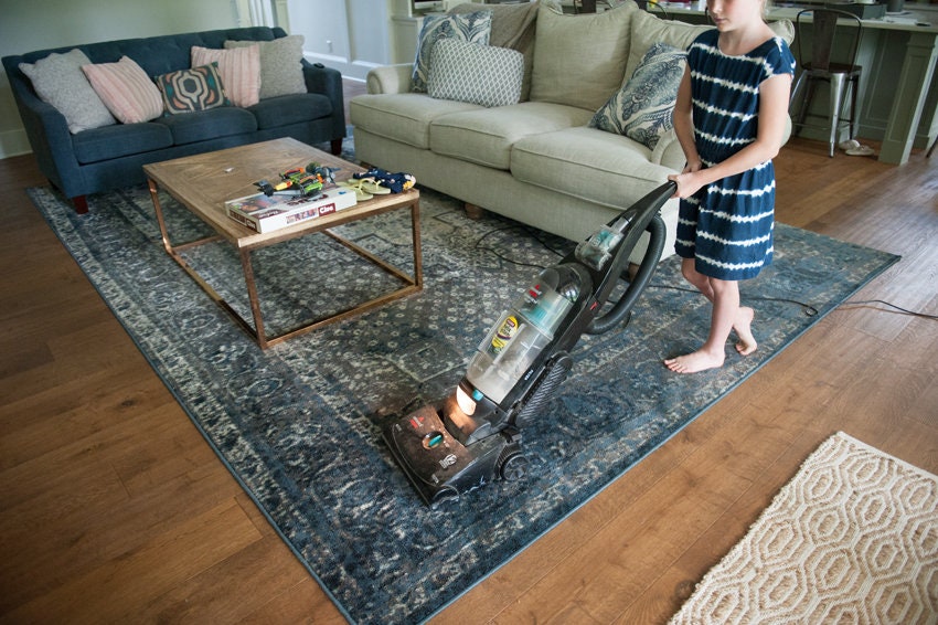 Vacuum Rug Step-by-step Visual Aid - Cleaning Chore Guides- Cheat Sheet ...