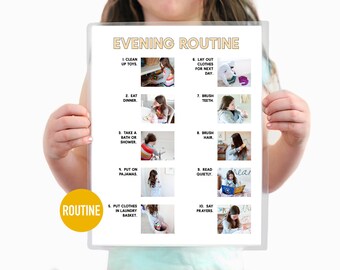 Shower & Bathtub Step-by-step Visual Aid Cleaning Chore - Etsy