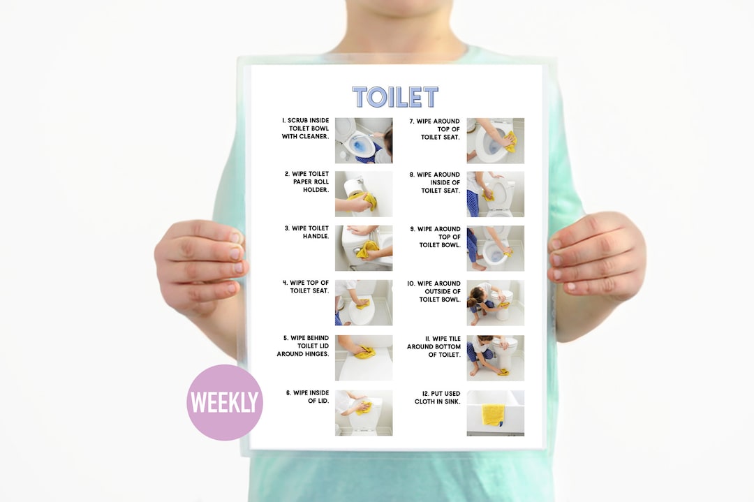 Guides de nettoyage étape par étape des toilettes - Etsy France