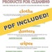 Bathroom Step-by-step Visual Aid - Cleaning Chore Guides- Cheat Sheet ...