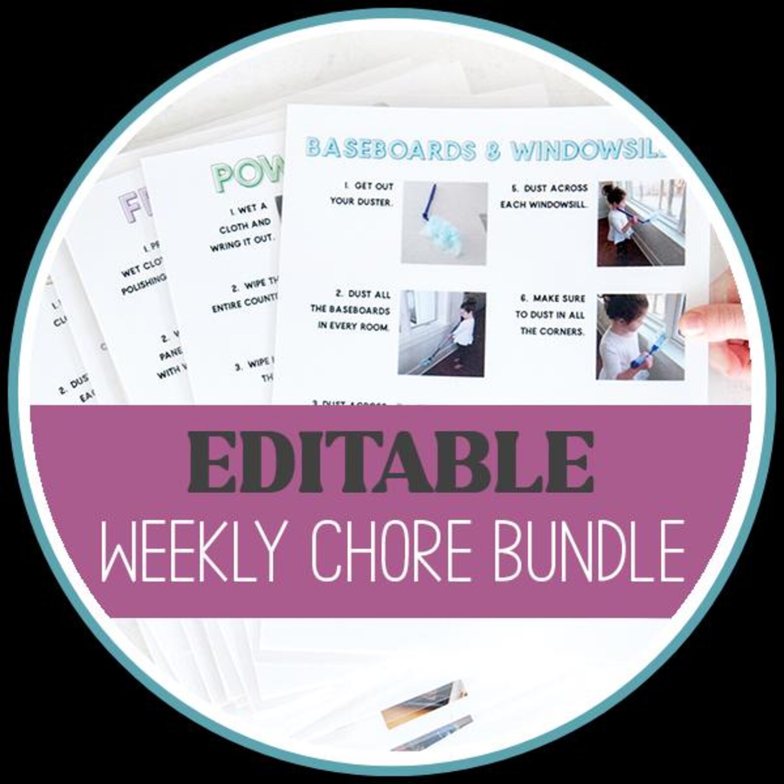 Editable Weekly, Daily, and Routine Bundles - Etsy