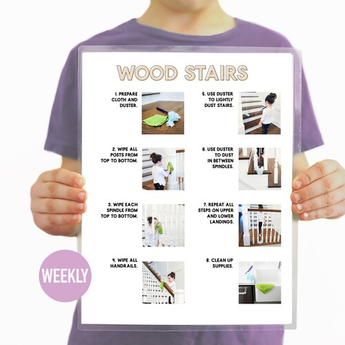 Bedroom Step-by-step Visual Aid Cleaning Chore Guides Cheat - Etsy