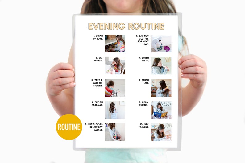 All Routine Bundle: Step by Step Visual Aid Chore Guides - Etsy