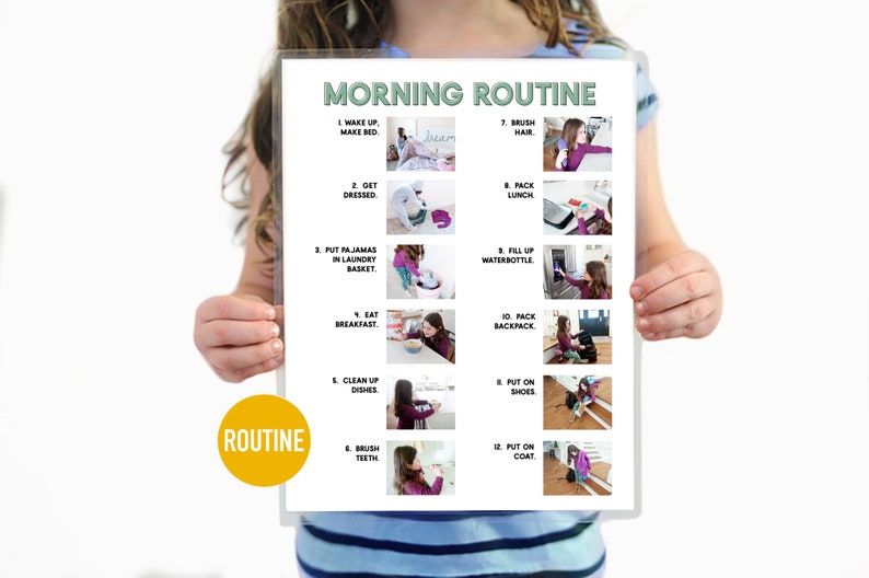 All Routine Bundle: Step by Step Visual Aid Chore Guides - Etsy