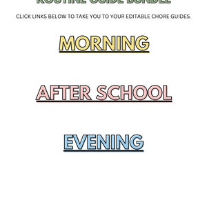 EDITABLE: All Routine Bundle- Step by Step Visual Aid Chore Guides for ...