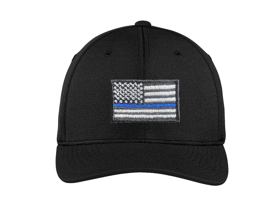 Embroidered Thin Blue Line American Flag -police Officer Law ...