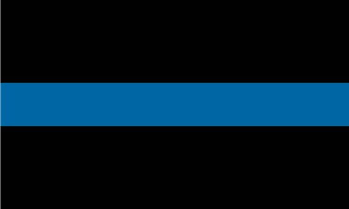 4" Thin Blue Line Police Law Enforcement Rectangle Sticker Decal - Etsy
