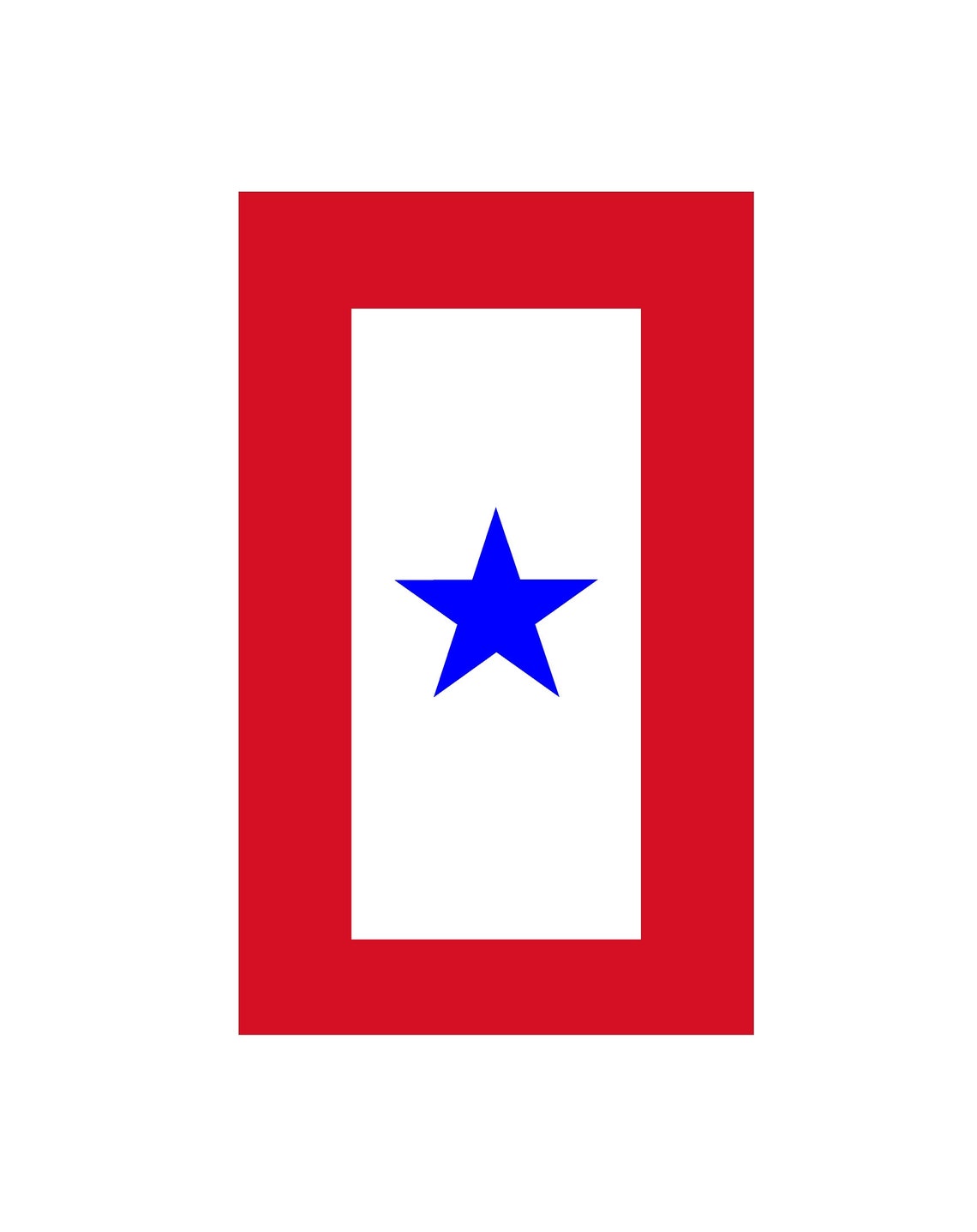 1 Blue Star Service Flag Sticker Self Adhesive Vinyl Members Banner - Etsy