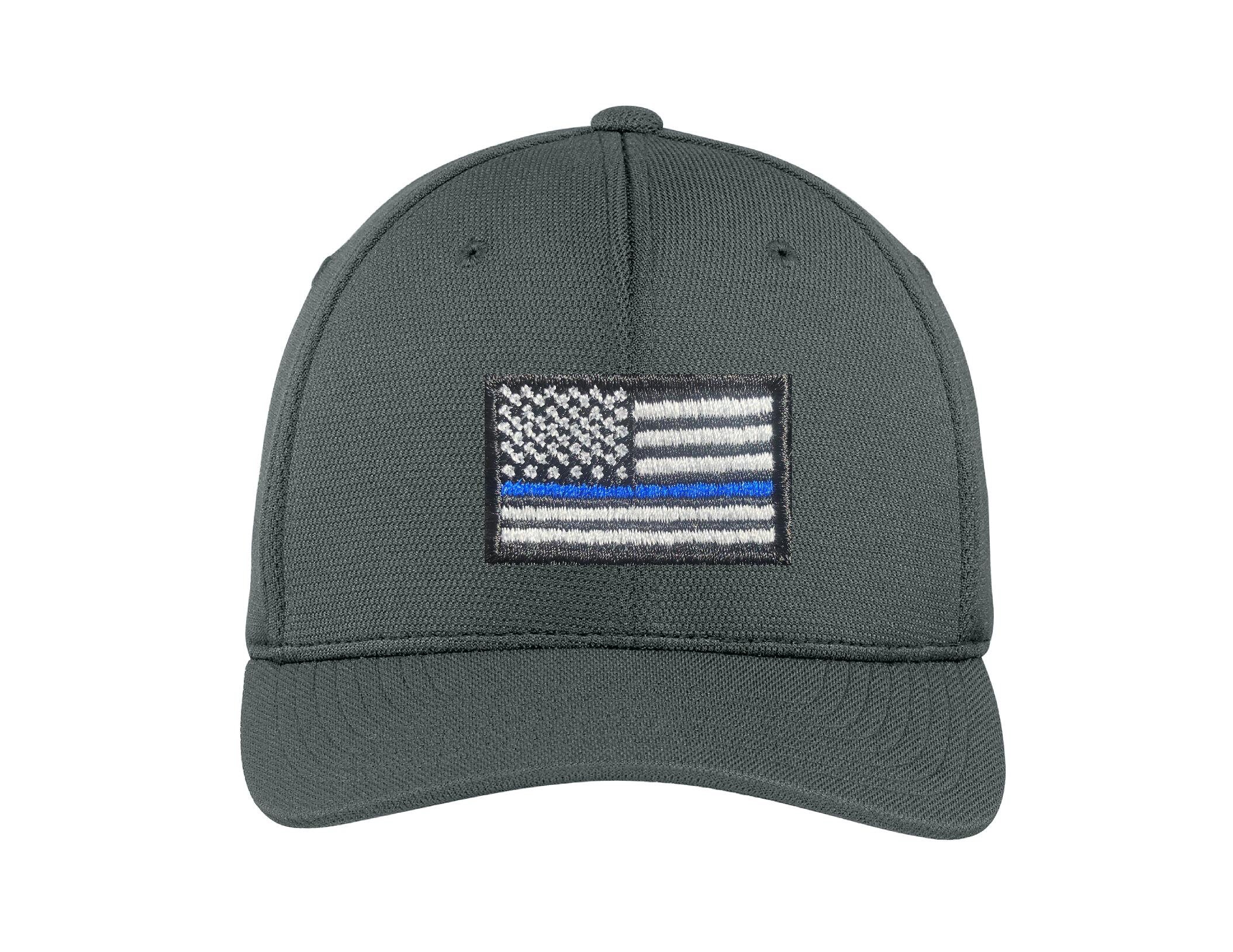 Embroidered Thin Blue Line American Flag police Officer Law - Etsy