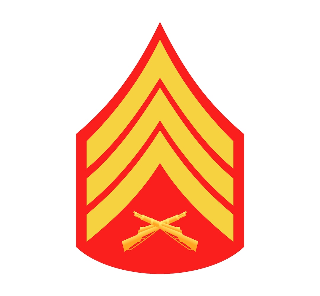 E-5 Sergeant Insignia Sticker Self Adhesive Vinyl Usmc Marine Corps - Etsy