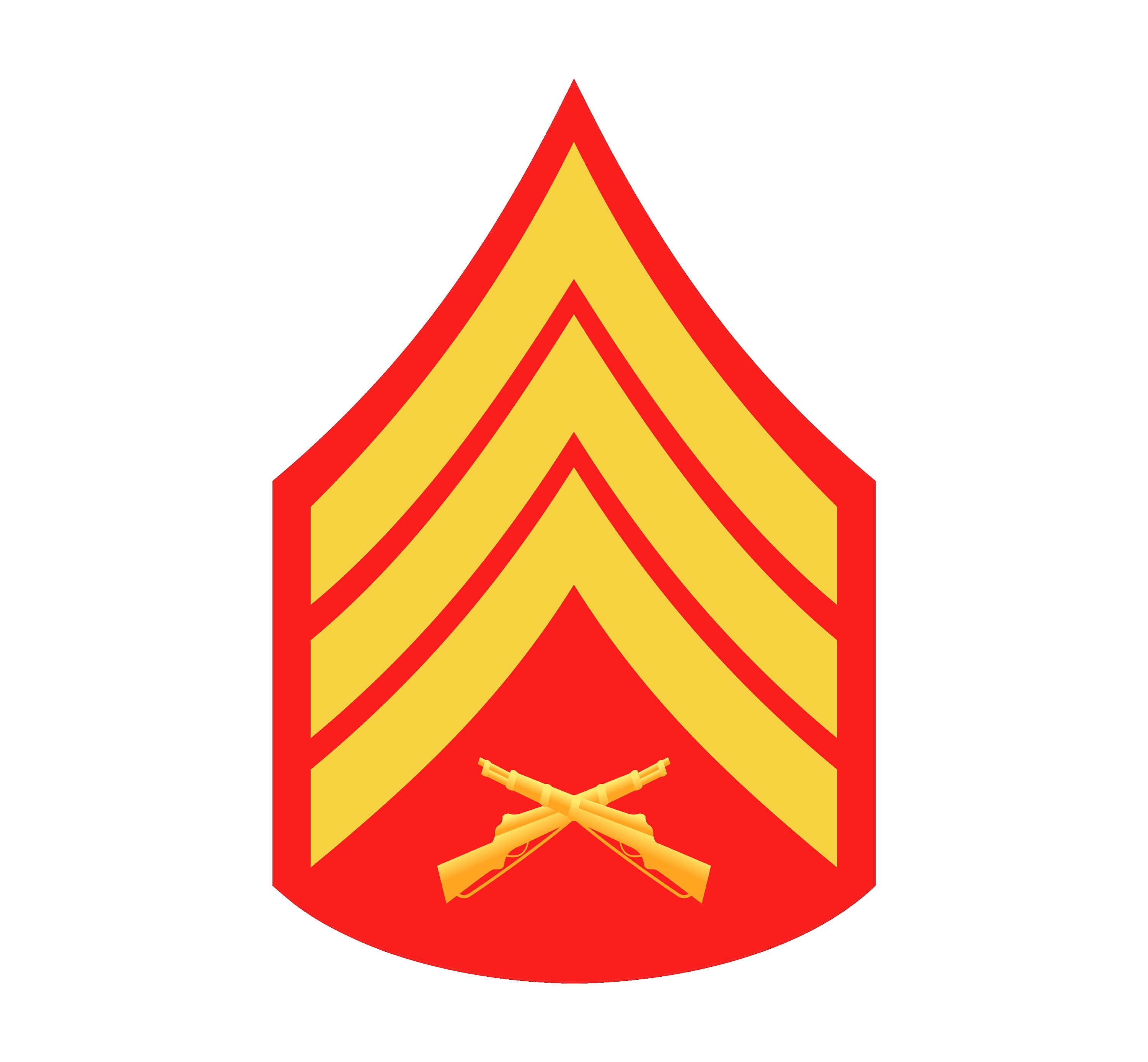 E-5 Sergeant Insignia Sticker Self Adhesive Vinyl Usmc Marine Corps - Etsy