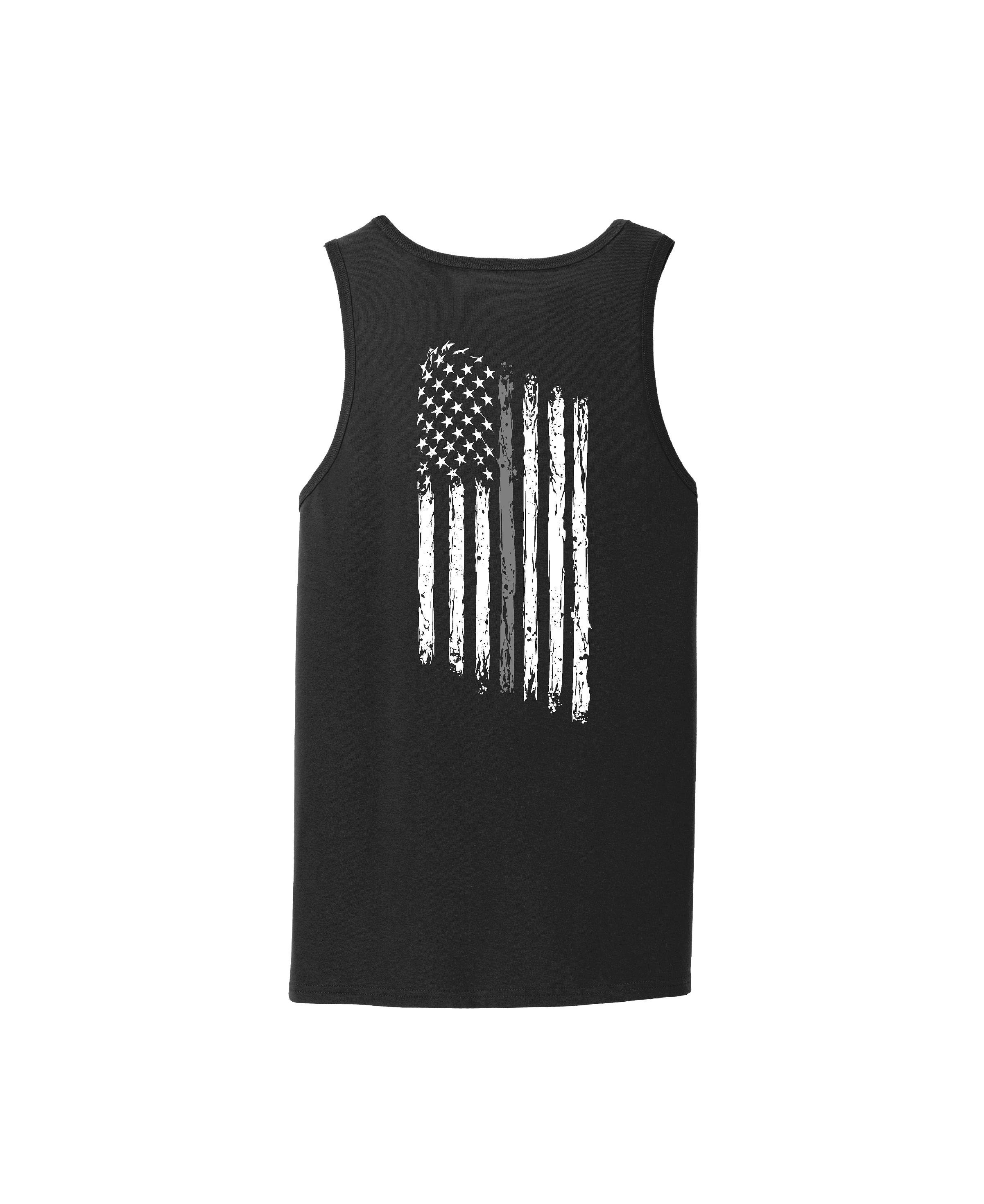 Tattered American Flag Thin Silver Line Corrections Officer - Etsy