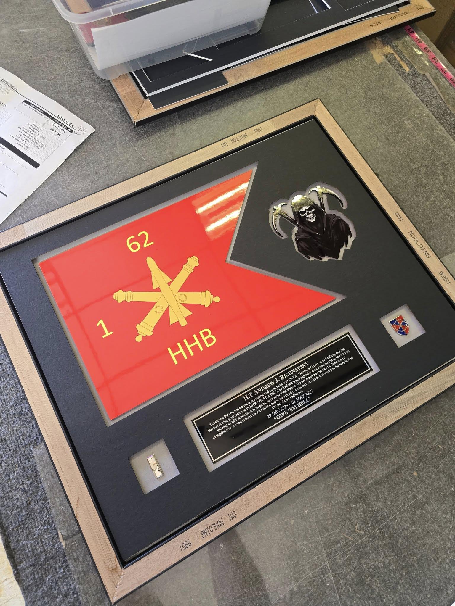 Custom Framed Battalion Colors With Company Guidons - Etsy