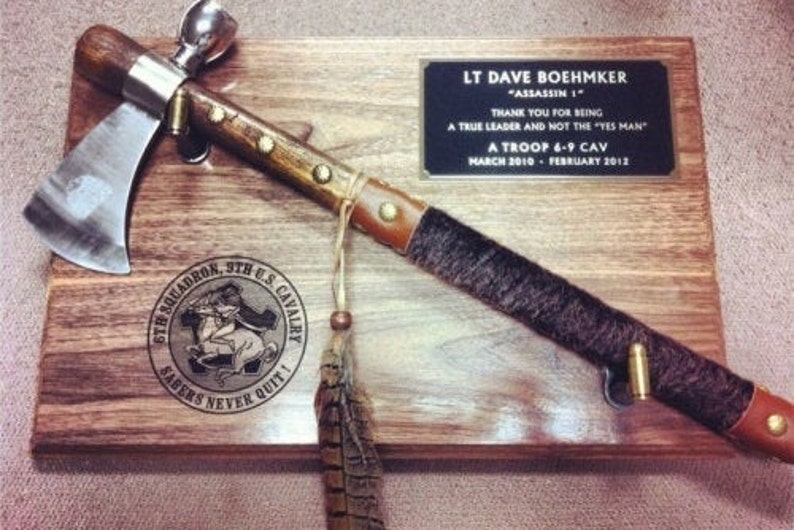 Tomahawk Plaque - Etsy