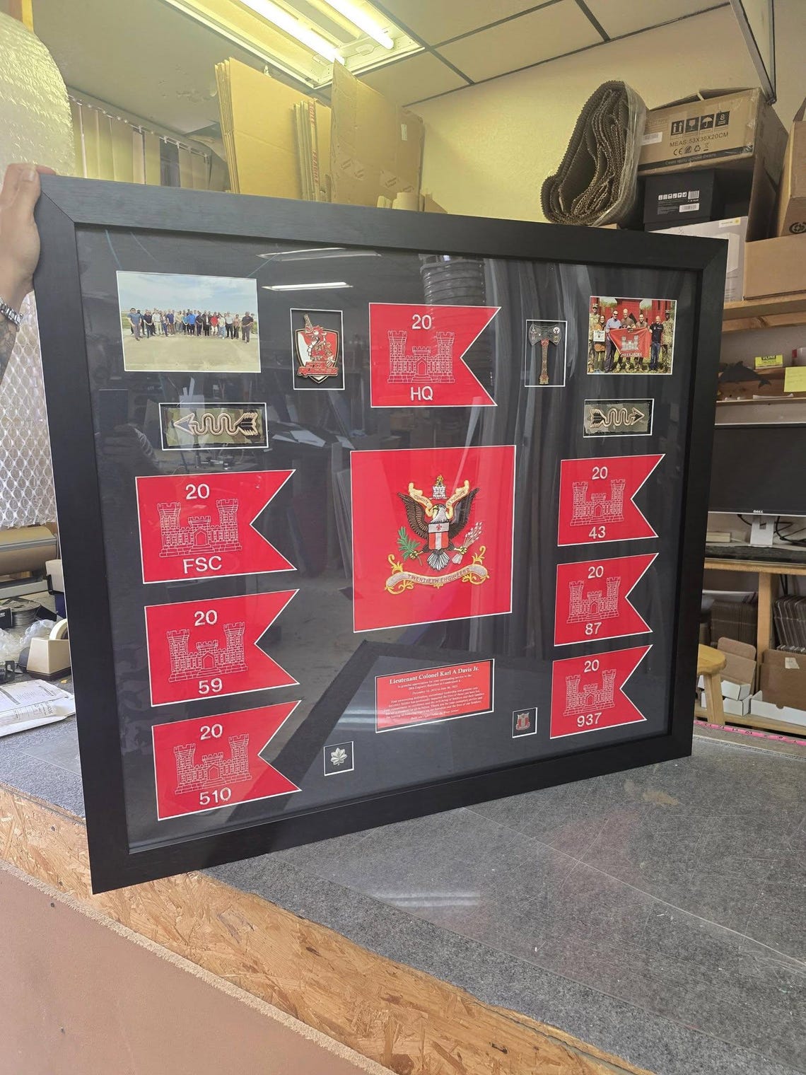 Custom Framed Battalion Colors With Company Guidons - Etsy