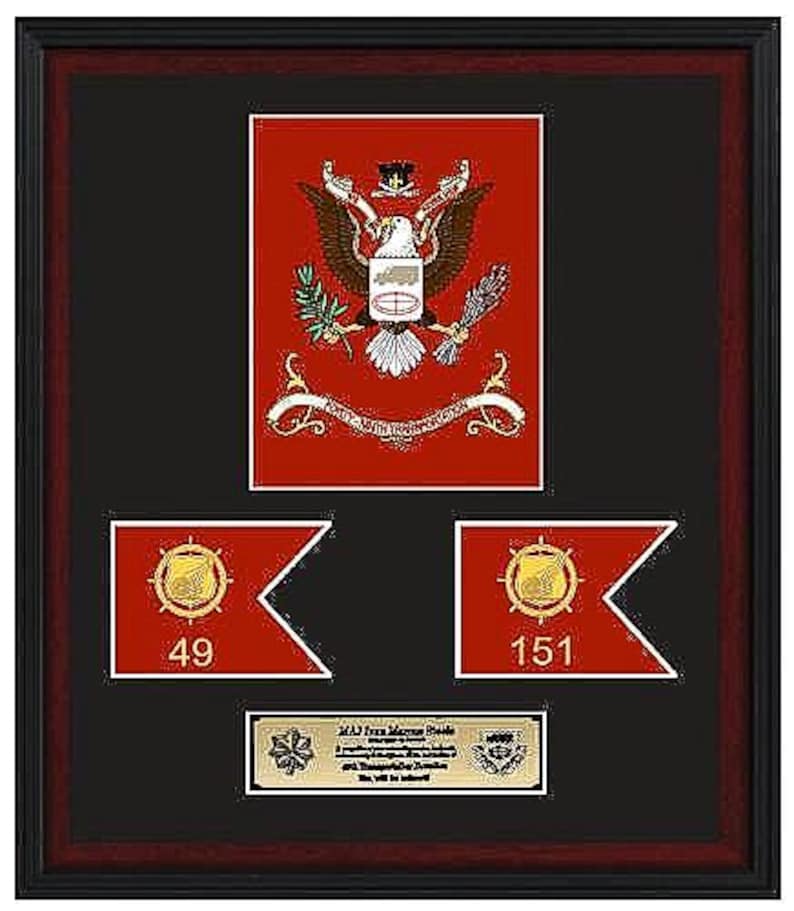 Custom Framed Battalion Colors With Company Guidons - Etsy