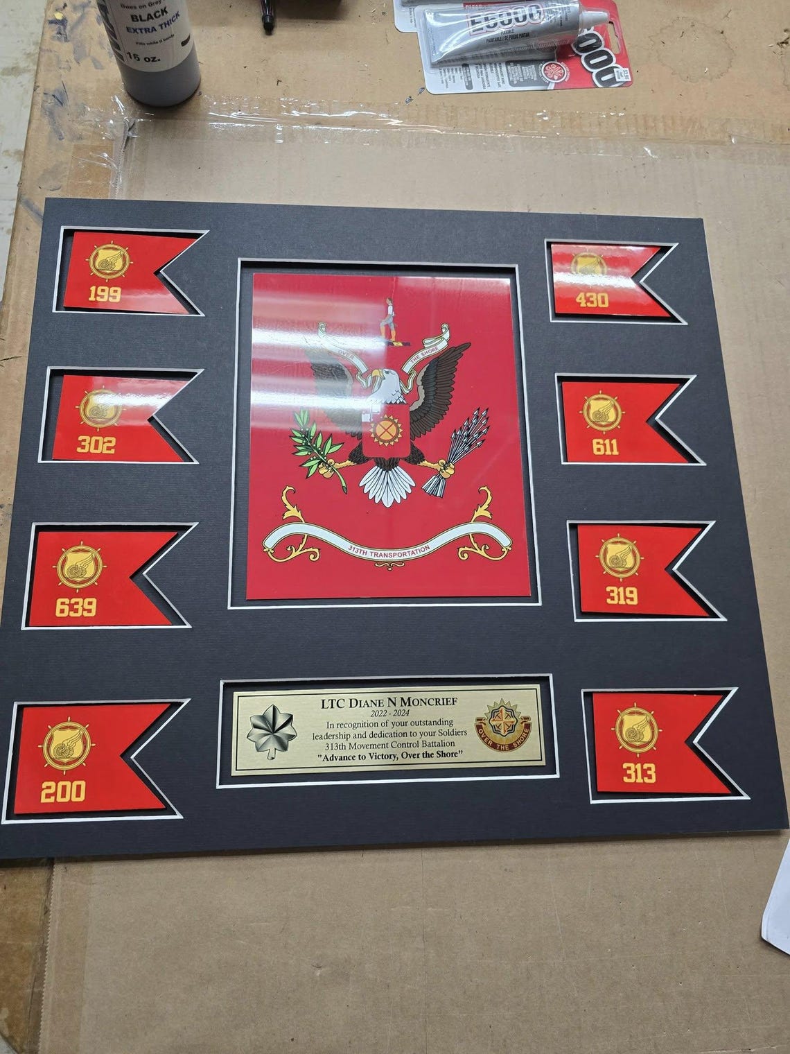 Custom Framed Battalion Colors With Company Guidons - Etsy