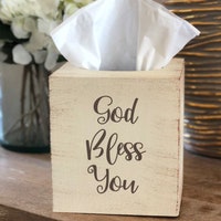 God Bless You Handmade Finished Tissue Box Cover Home Decoration - Etsy