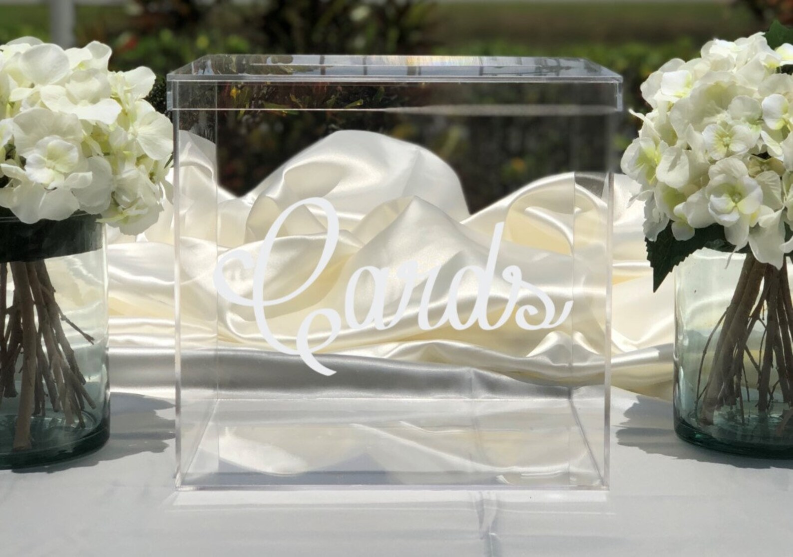 Clear Acrylic Card Box Cards Choose Colors Engagement - Etsy