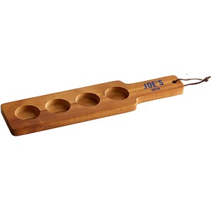 Personalized Brew Beer Flight Set ~ Beer Paddle ~ 4 Tasting Glasses ...