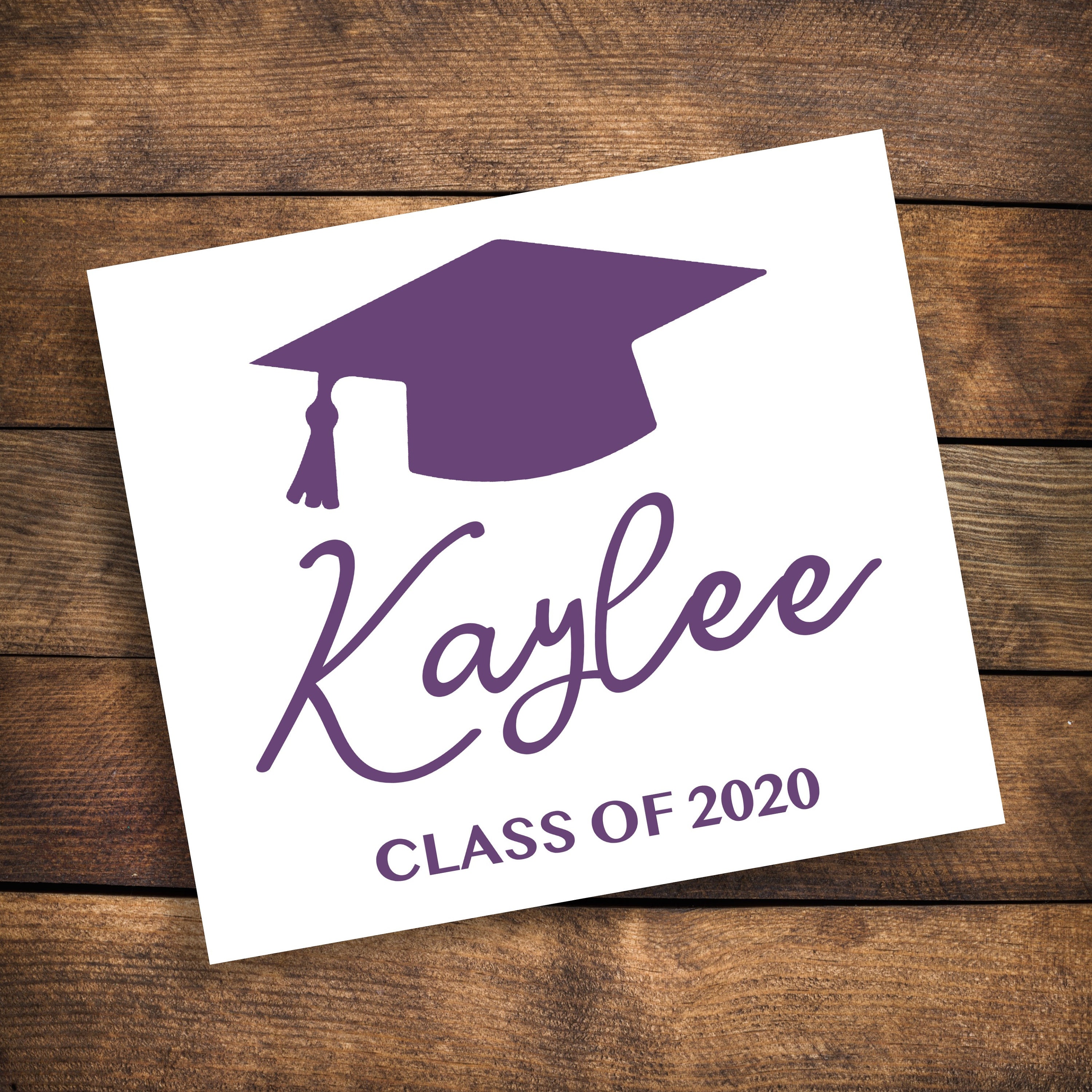 Personalized Graduation Decal Choose Size & Color Class of - Etsy