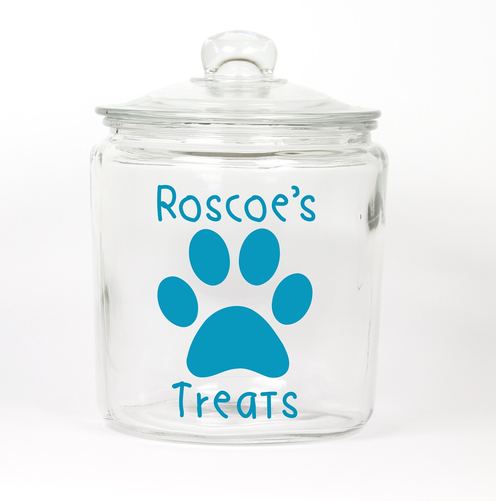 Personalized Dog Treat Jar Paw Pet Treat Storage Pet | Etsy