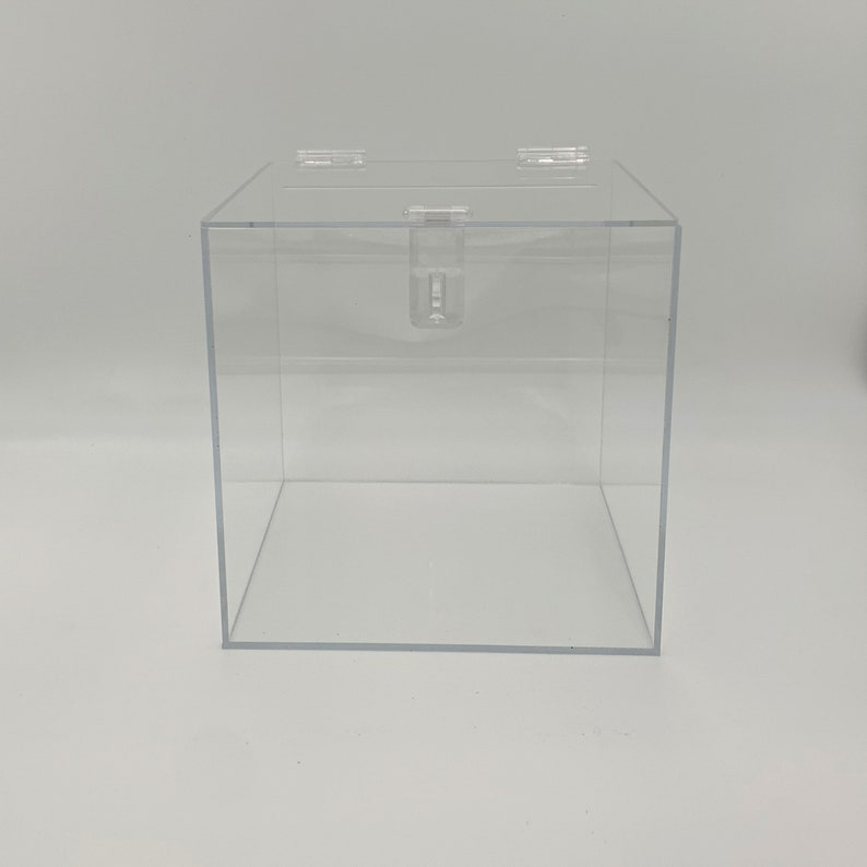 Clear Acrylic Card Box Cards Choose Colors Engagement - Etsy