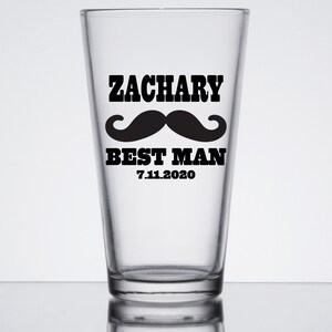 Personalized Pint Glasses ~ Glass or Plastic ~ Bachelor Party ~ Wedding ...