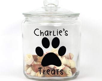 Paw Print Treat Jar - Etsy