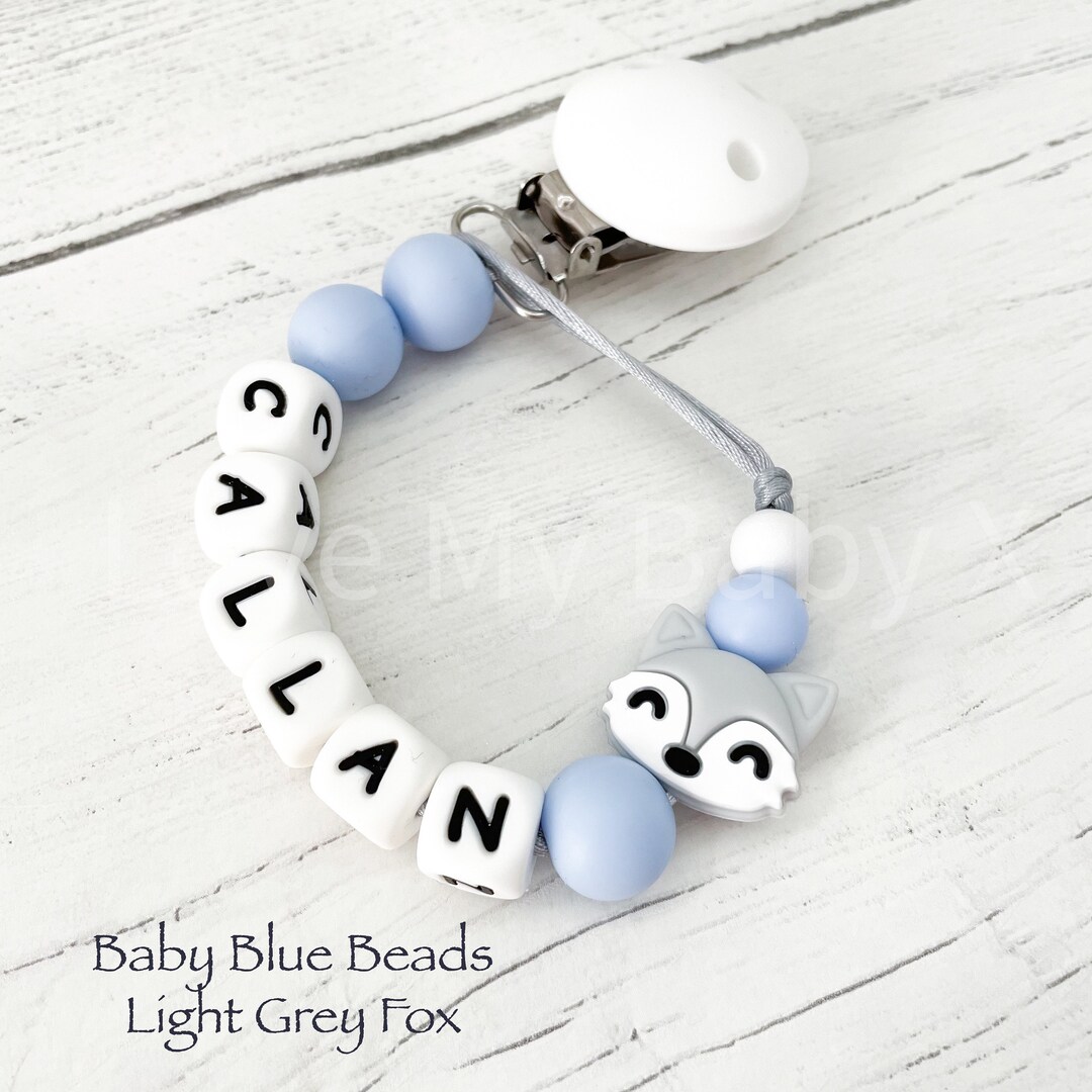 Personalised Dummy Clip|custom Soother Holder|christening Gift|newborn ...